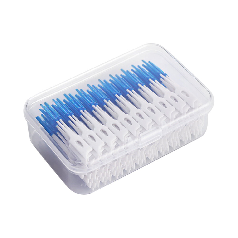 200Pcs Interdental Brushes Silicone Toothpicks Teeth Floss Oral Hygiene ...