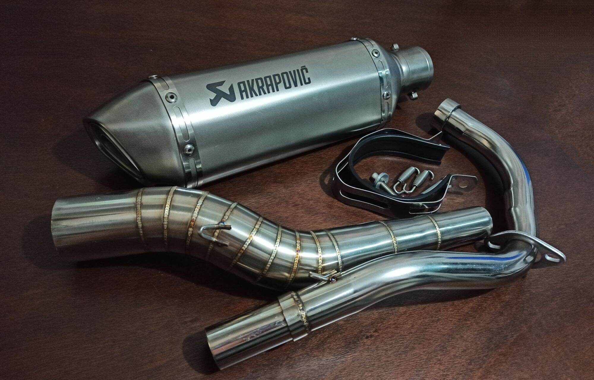 Yamaha Sniper 150 155 Suzuki Raider 150 Carb Fi Akrapovic Muffler set ...