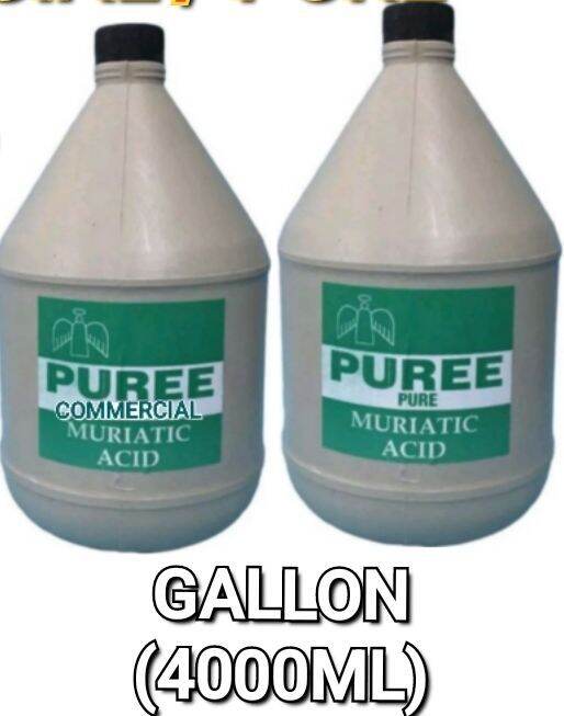 PUREE MURIATIC ACID COMMERCIAL OR PURE 350ML, 1LITER, 1 GALLON PANLINIS ...