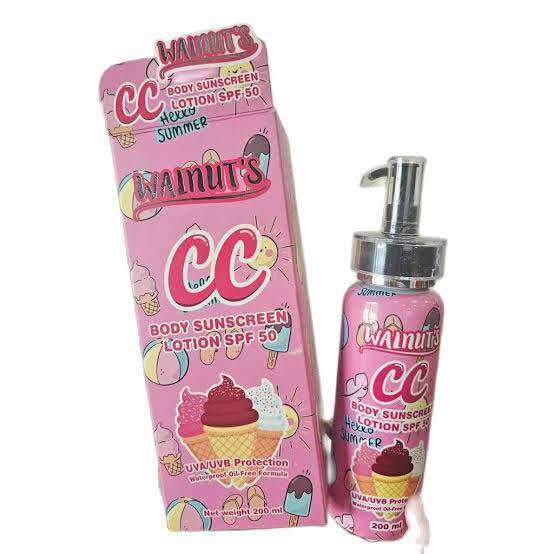 Walnut’s CC Body Sunscreen Lotion with SPF 50 Thailand 200ml | Lazada PH