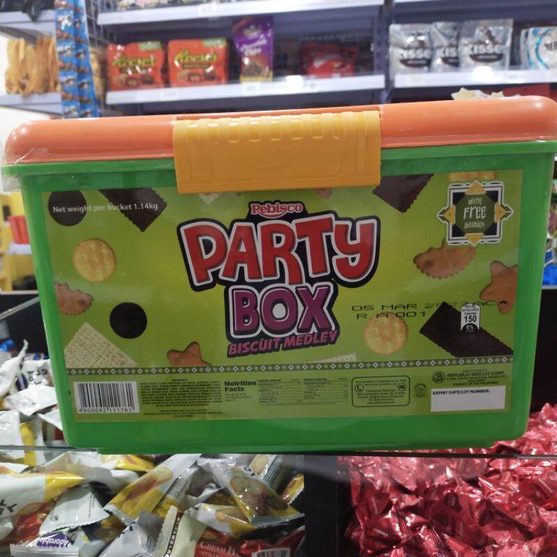 REBISCO PARTY BOX MEDLY BISCUIT BEST PASALUBONG BEST MERYENDA BEST ...