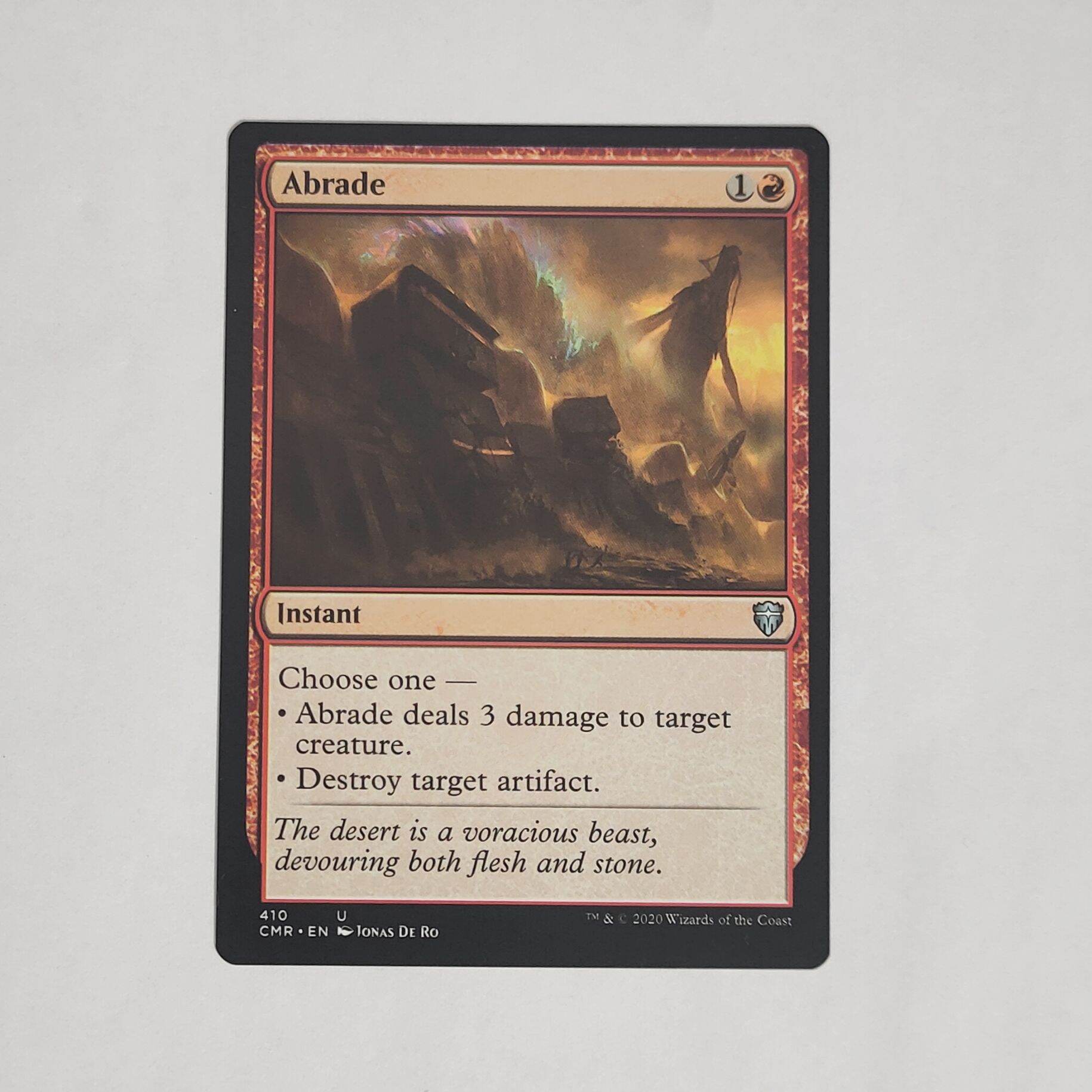 MTG Card ABRADE Magic the Gathering Trading Card Game Red | Lazada PH
