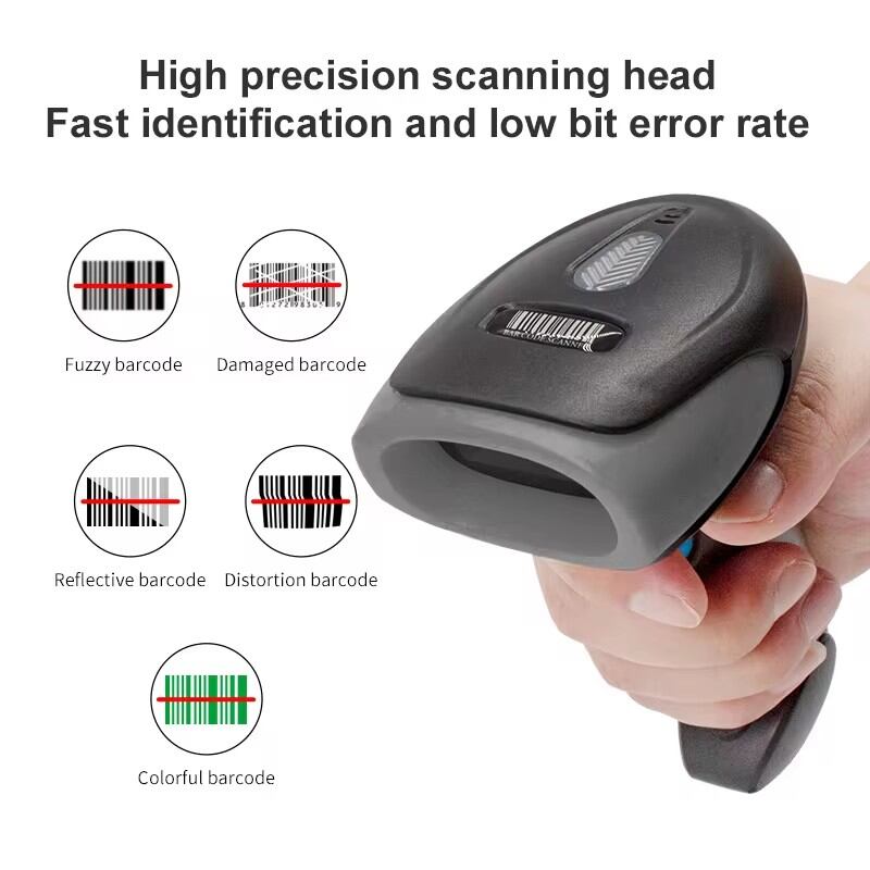 1D/2D Barcode Reader USB Wired/Wireless 2.4G WIFI Bluetooth Handheld ...