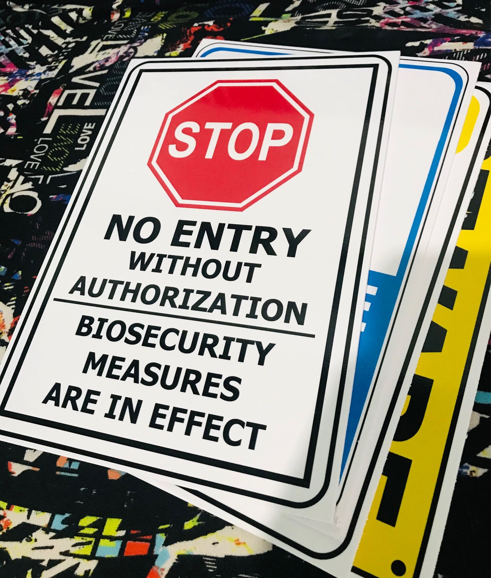 No entry without authorization Signage | Lazada PH