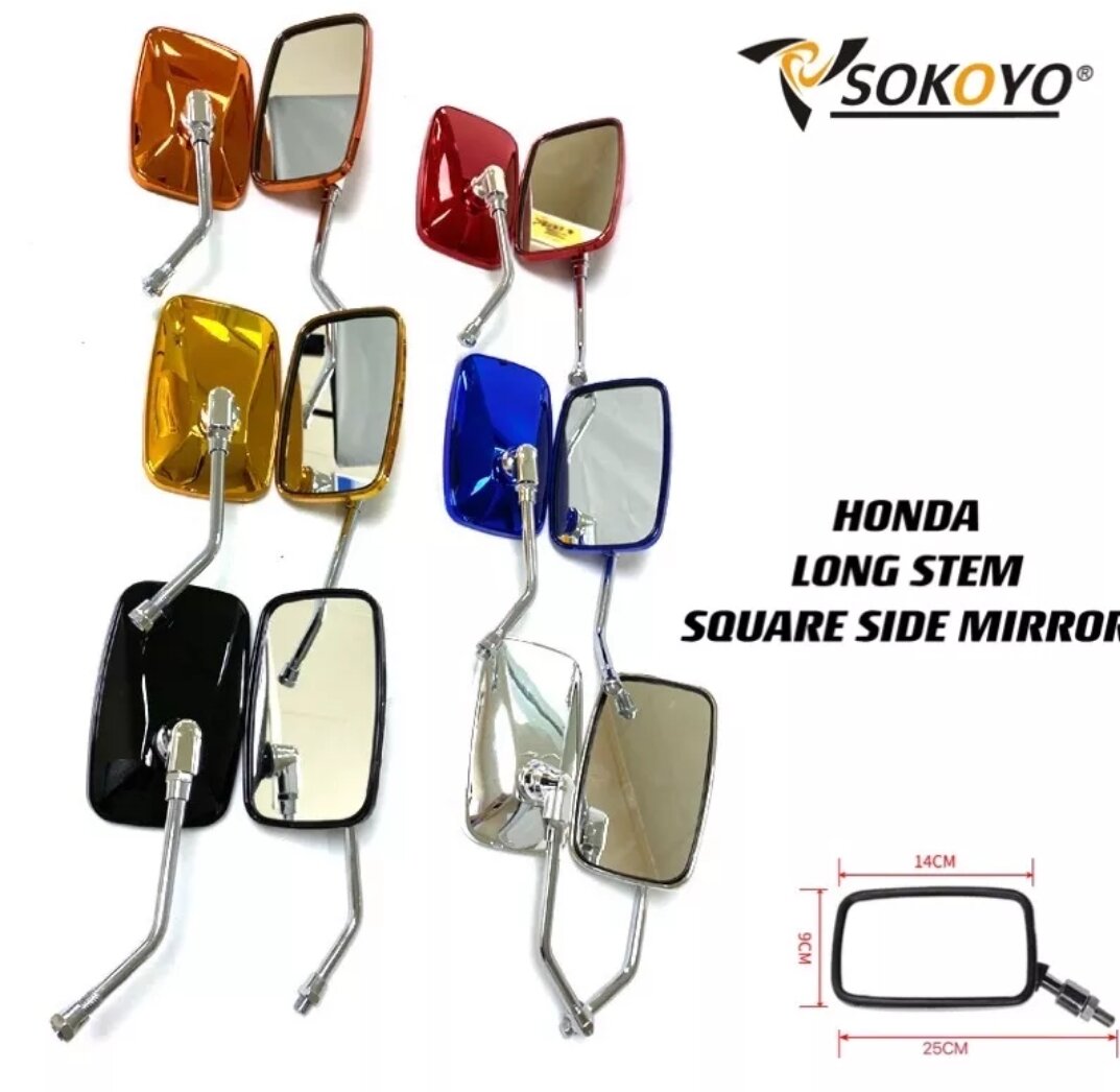sokoyo motorcycle side mirror universal long steam | Lazada PH