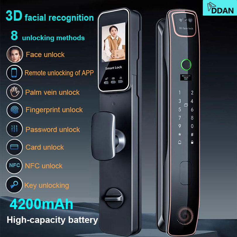 DDAN Smart door lock main door 3D facial recognition smart door lock ...