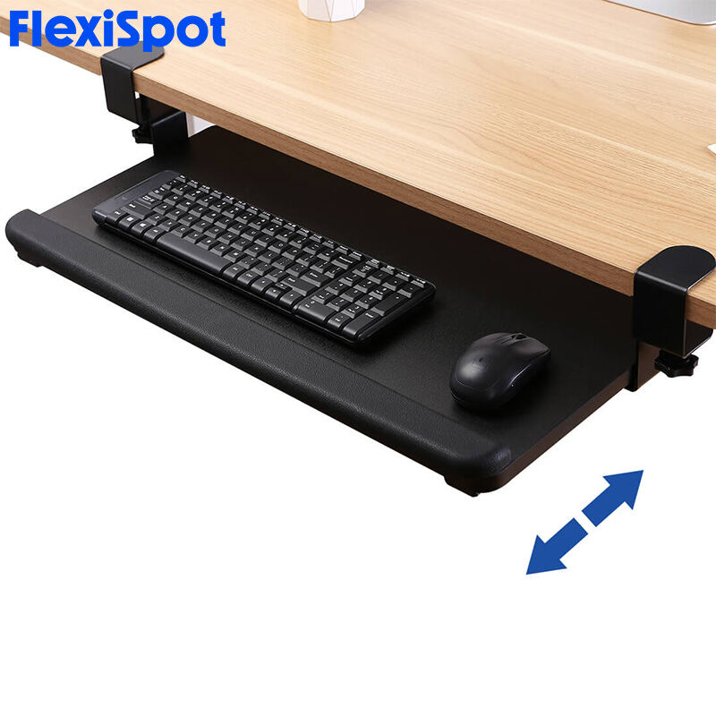 FlexiSpot KT2 Clamp-on Adjustable Keyboard Tray Ergonomic Design ...