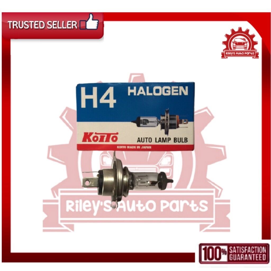 KOITO H4 HALOGEN BULB 12V 60/55W (made in japan) | Lazada PH