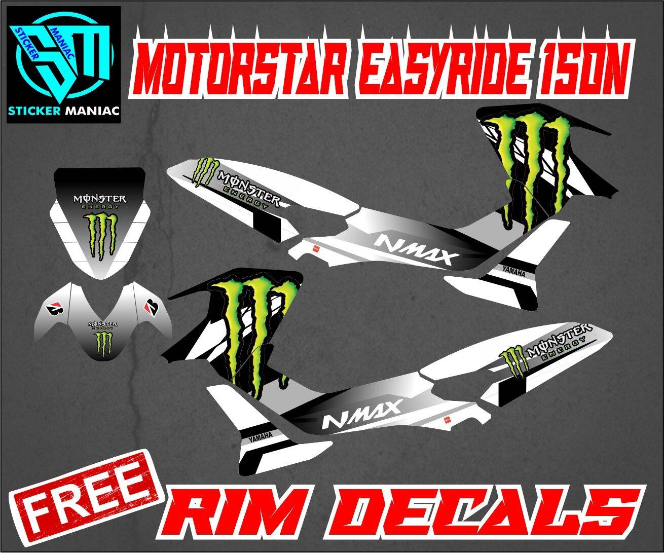 Motorstar Easyride 150n full body decals | Lazada PH