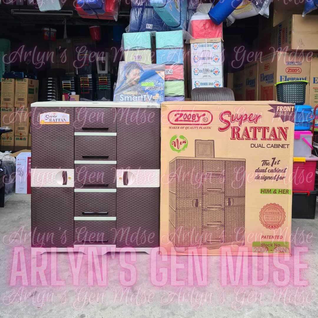 ZOOEY SUPER RATTAN DUAL CABINET (PM FOR AVAILABLE COLOR) | Lazada PH