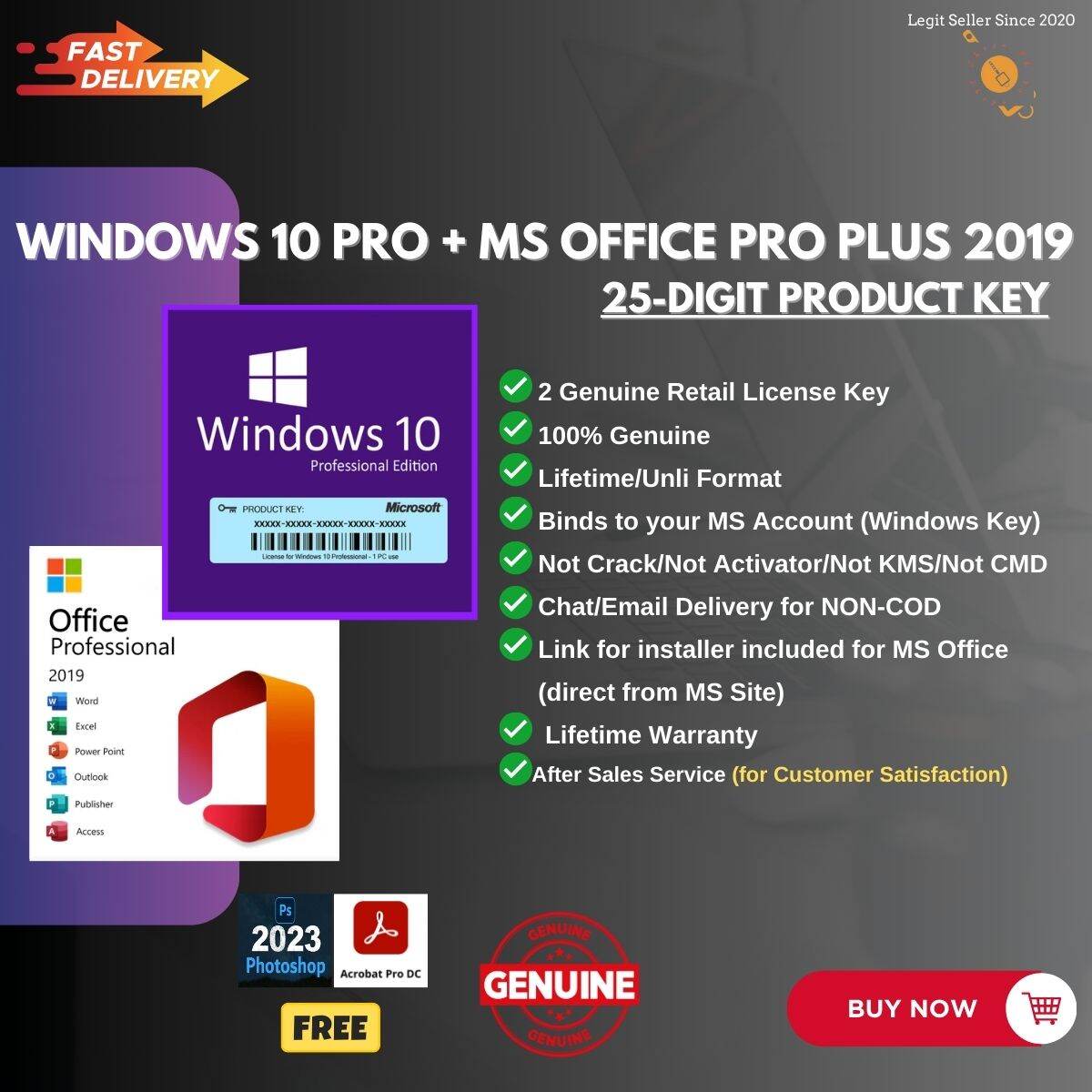 Shop Genuine Retail Microsoft Office 2024 Pro Plus Unlimited ...