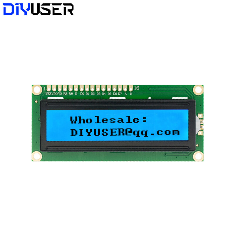 LCD1602 1602 LCD Module Blue / Yellow Green Screen 16x2 Character LCD ...