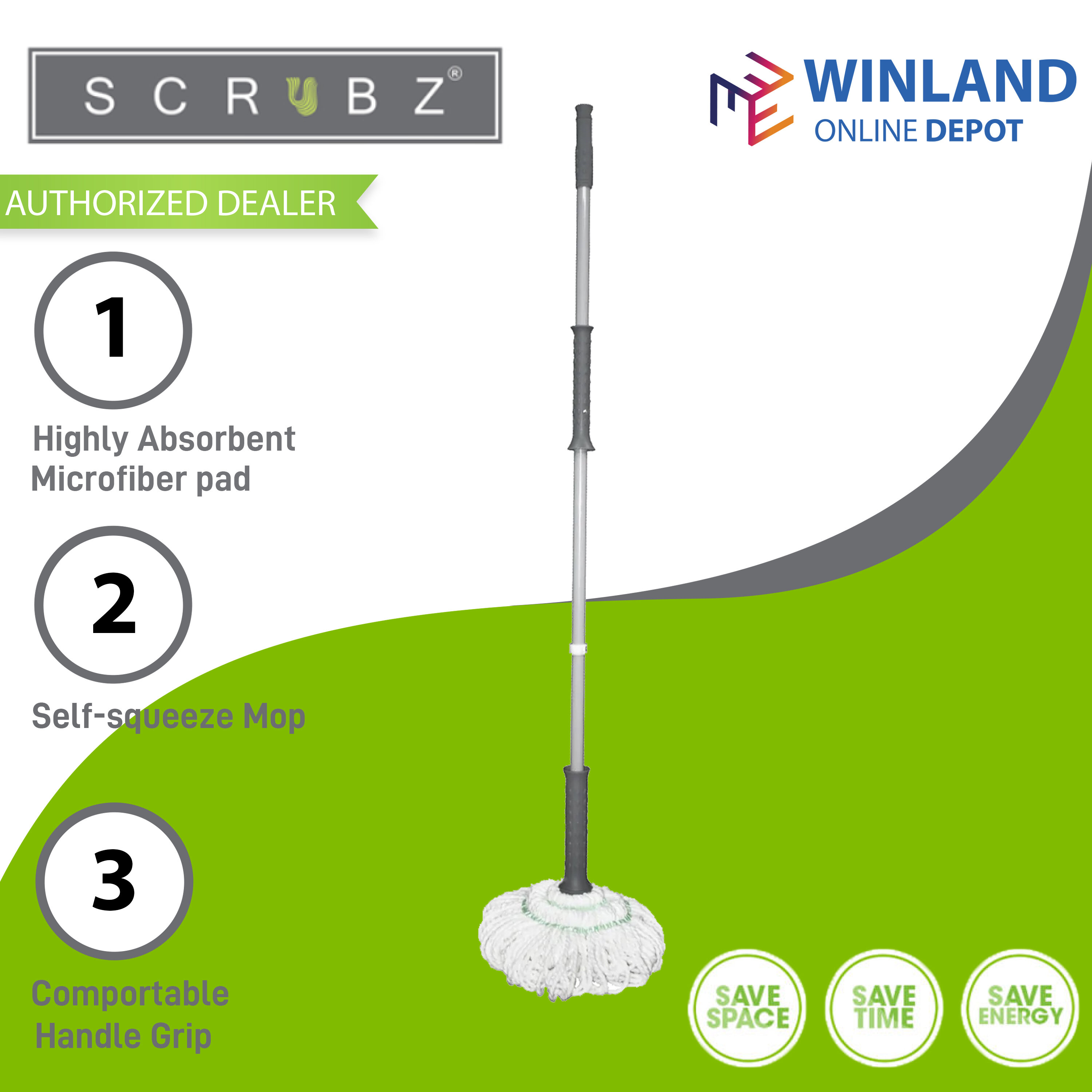 Scrubz by Winland Heavy Duty Cleaning Essentials Easy Grip Premium ...