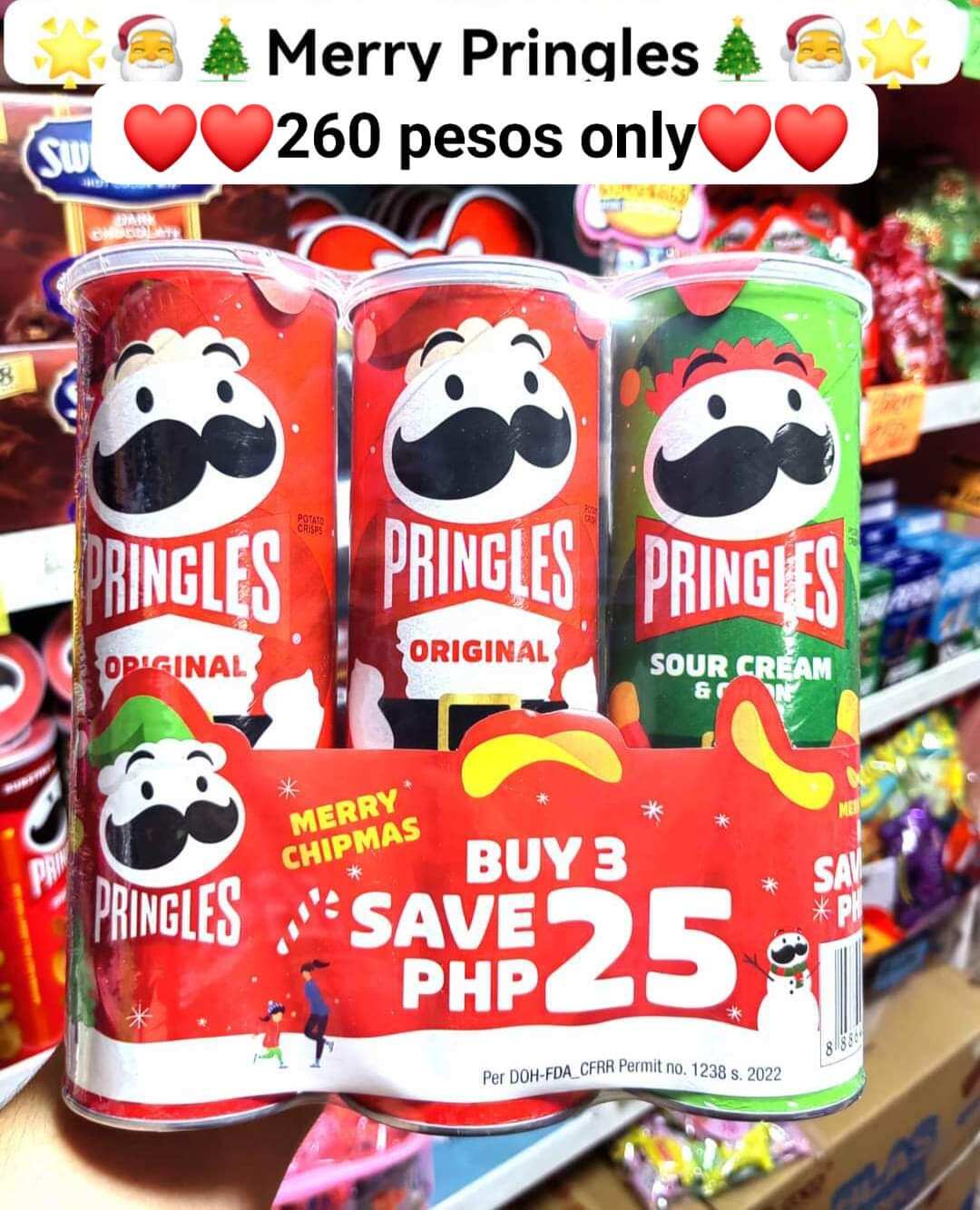 🌟🎅🎄Merry Pringles🎄🎅🌟 260 pesos only | Lazada PH