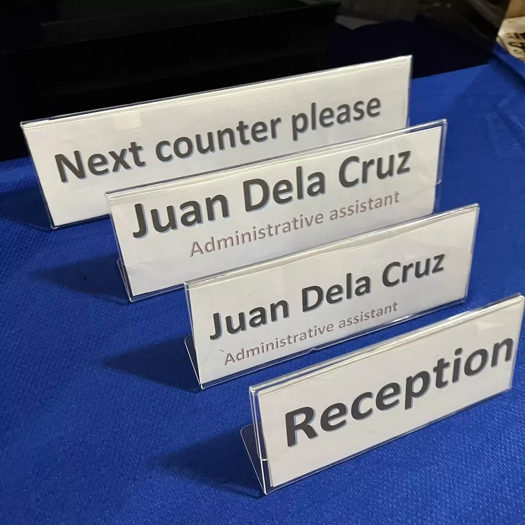 acrylic table name sign holder | Lazada PH