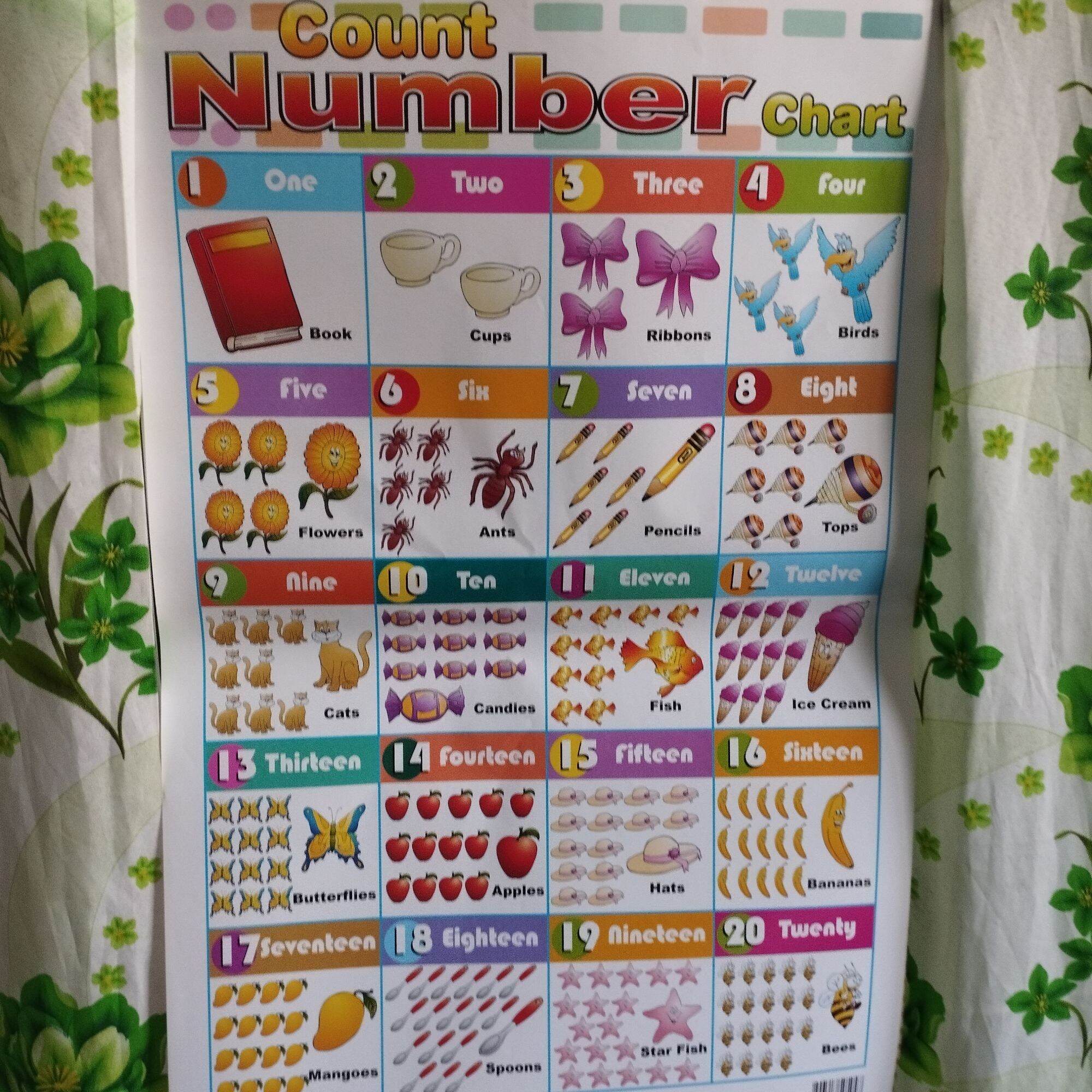 (SOFT PAPER) Early Learning Educational wall chart (13x20inches ...