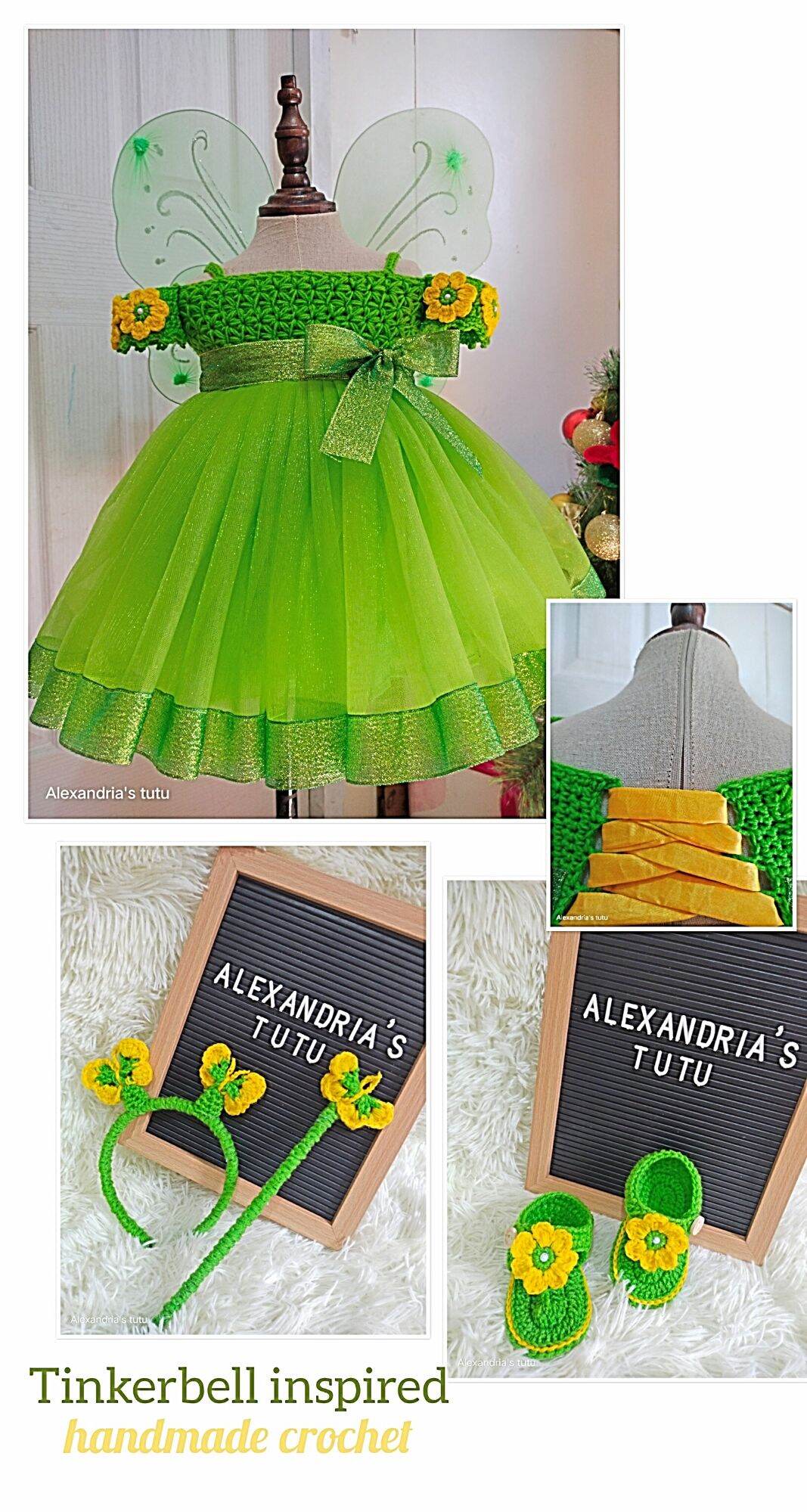 Tinkerbell tutu inspired set MTO #4 | Lazada PH