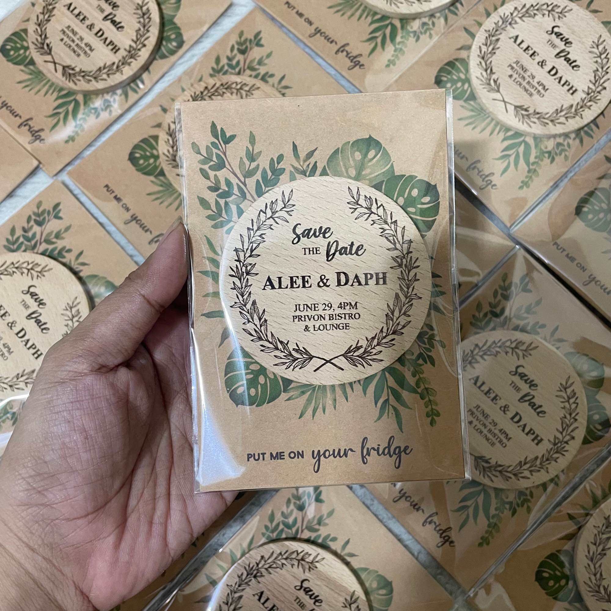 Personalized Laser Engraved Wooden Ref Magnets I Engraved Ref Magnet ...