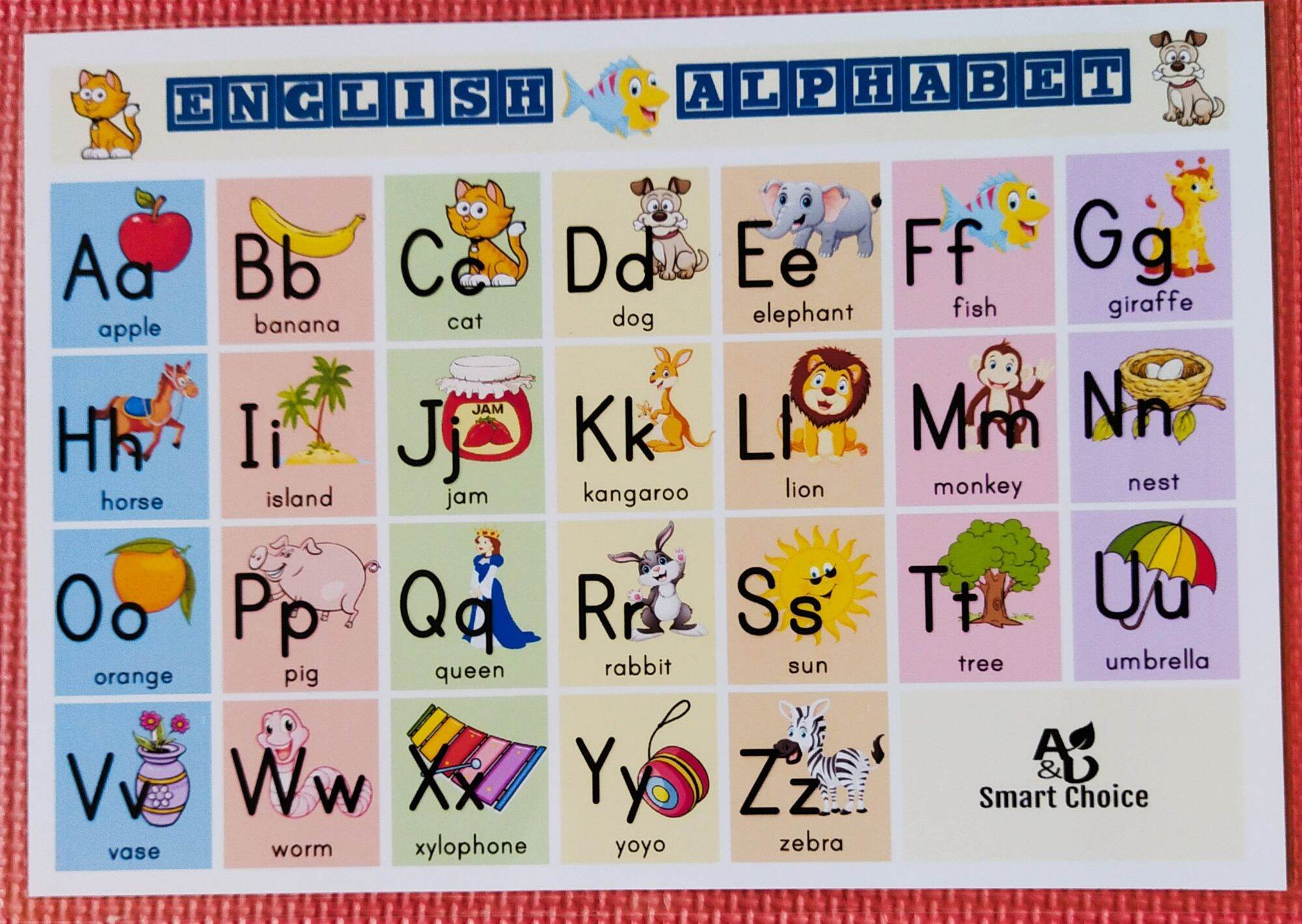 Laminated Educational Chart English, Filipino and Math A4 Size | Lazada PH