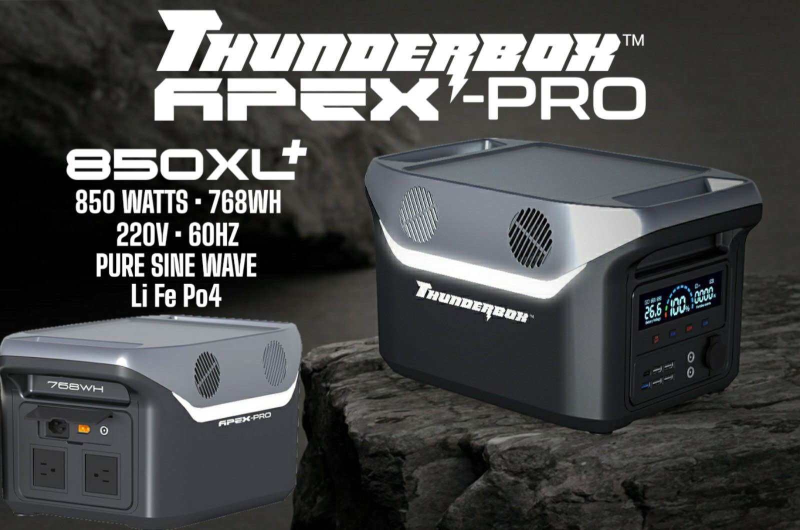 Thunderbox Apex Pro 850XL+ 2025 version 850w output max surge 1700w ...