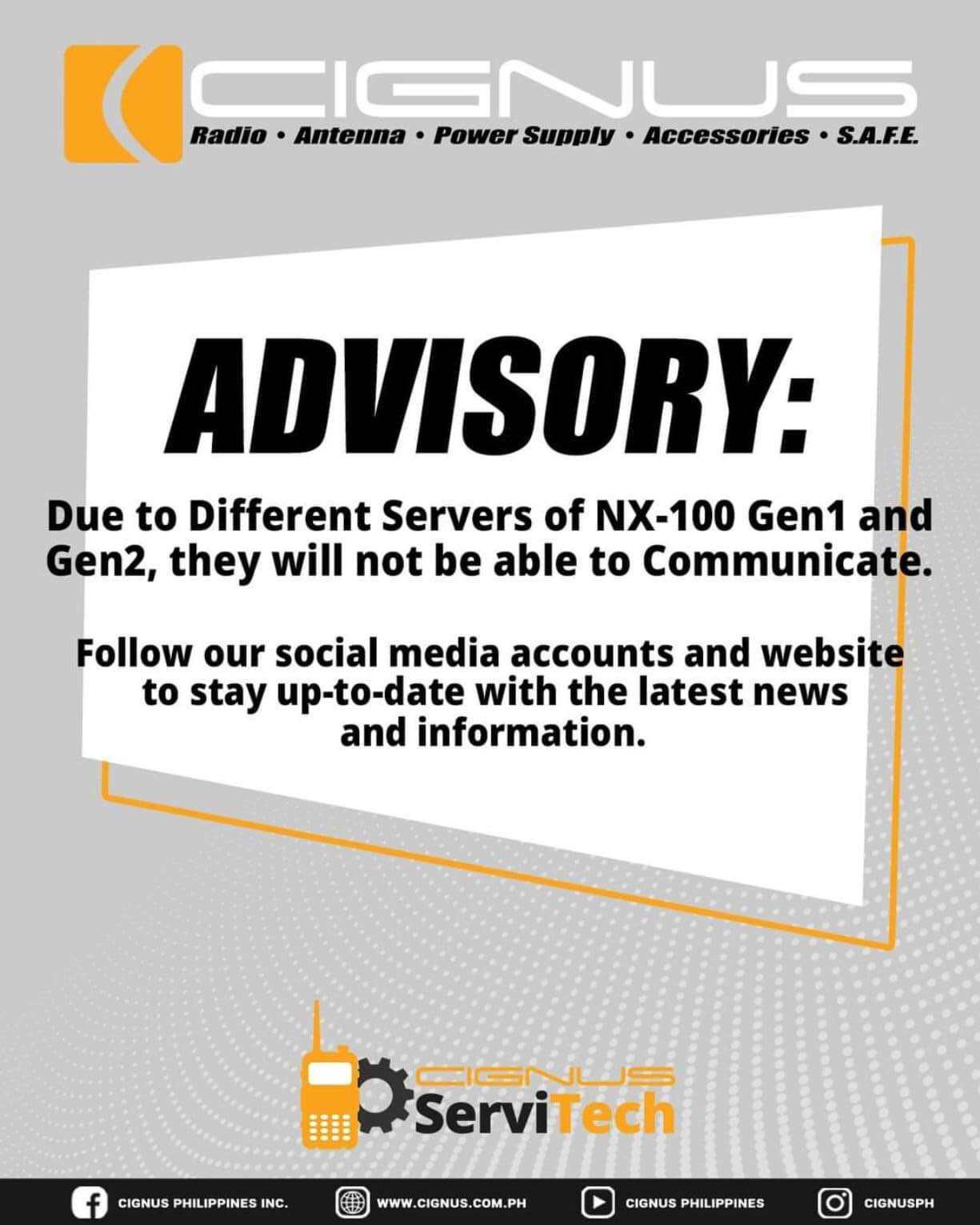 NEW CIGNUS NX100 Gen.2 Poc 4G LTE Network Radio Dualsim | Lazada PH