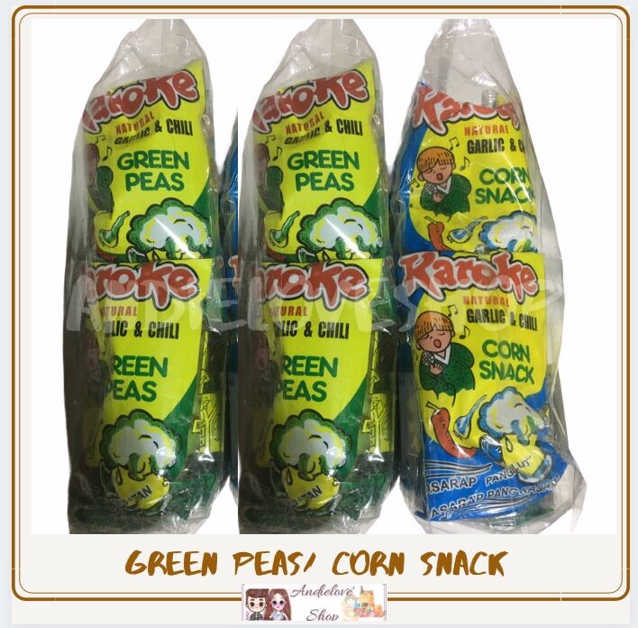 Karaoke Green Pease / Corn Snack Mabuhay and Popsy ( 1 pcs & 3 pcs ...