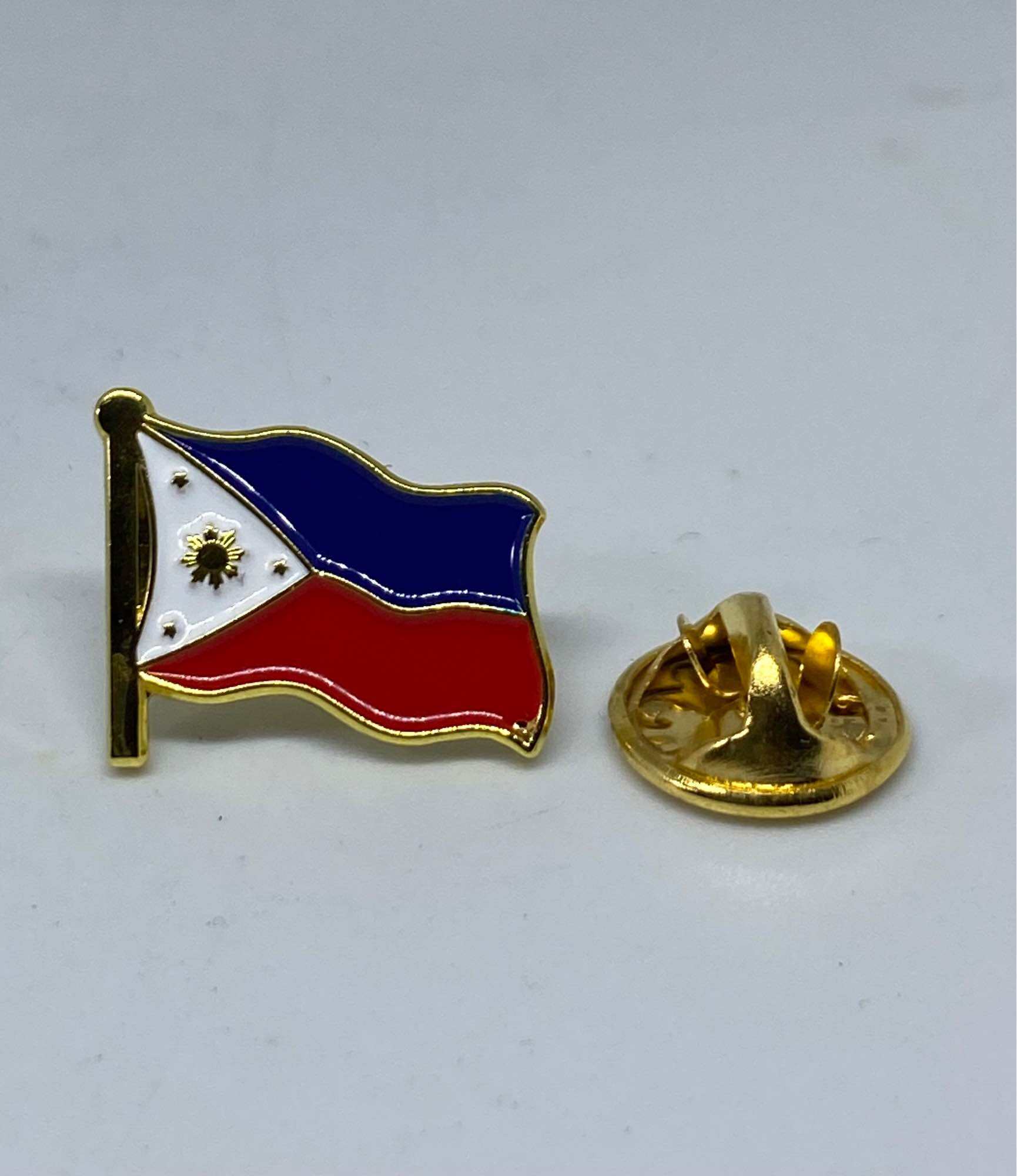 Pinoy Pride | Philippine Flag Collar Pin | Butterfly back Clip | Lazada PH