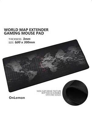 World Map- Extended Mousepad 700 x 300mm | Lazada PH