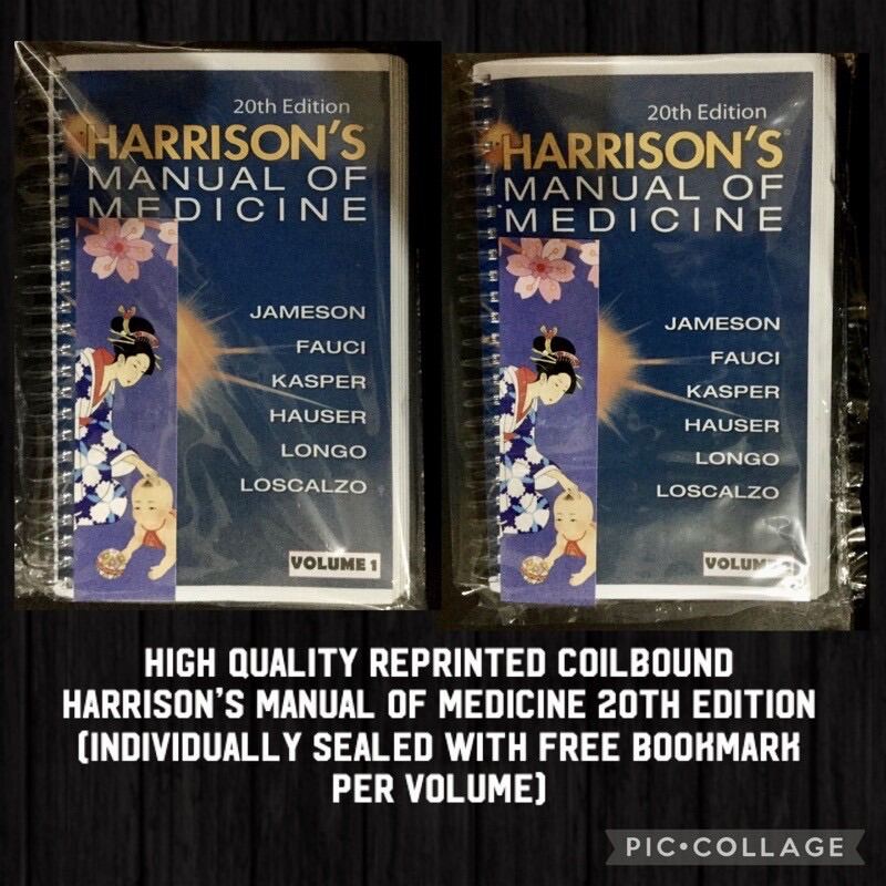 Harrison’s Manual Of Medicine IM HPIM Textbook Handbook Harrisons ...