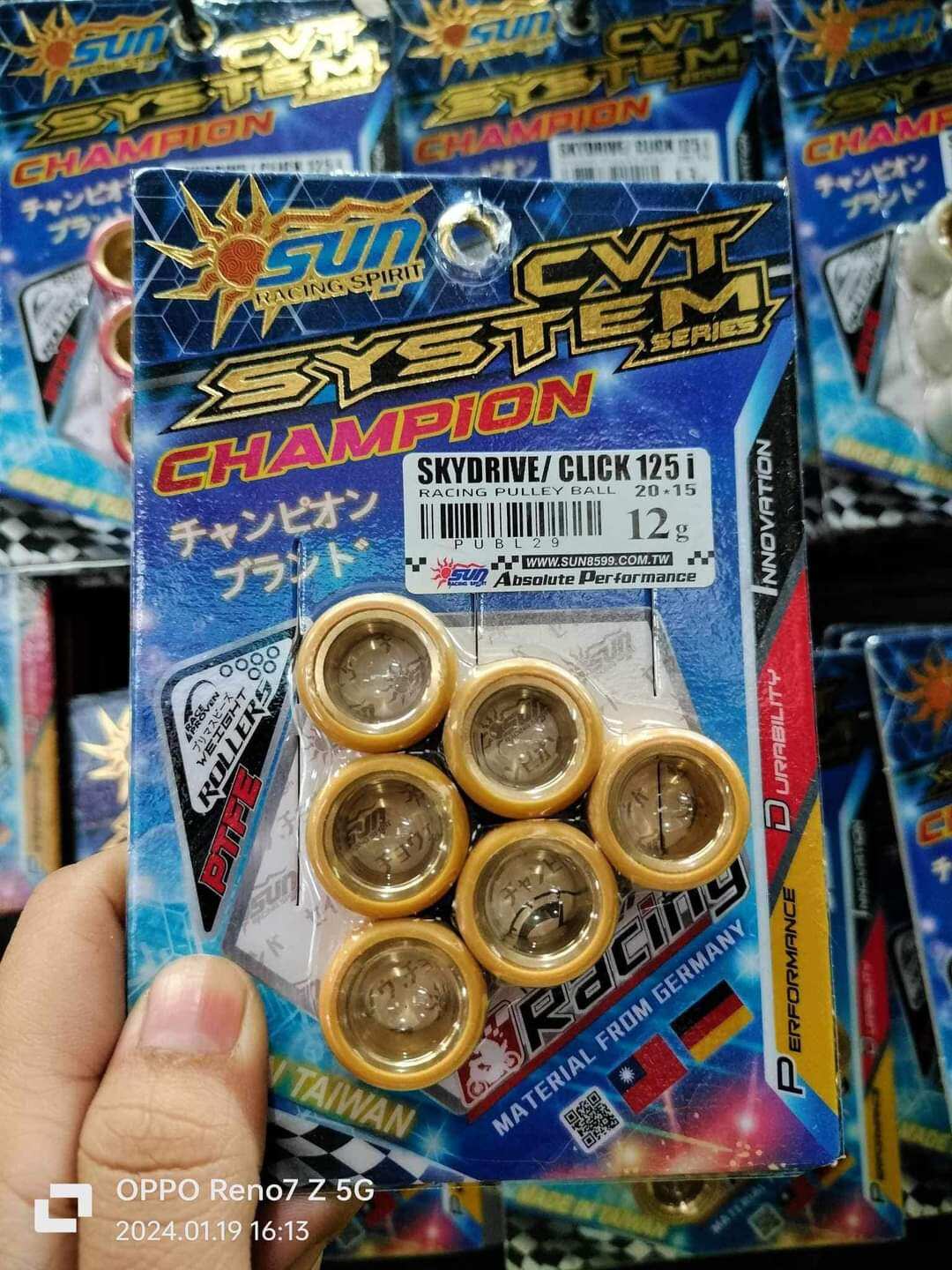 SUN RACING FLYBALL 6PCS | CLICK - SKYDRIVE - PCX - ADV - AIRBLADE ...