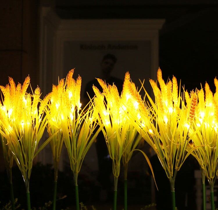 Solar LED Wheat Ear Lamp Reed Lamp Outdoor Waterproof Garden Decoration ...