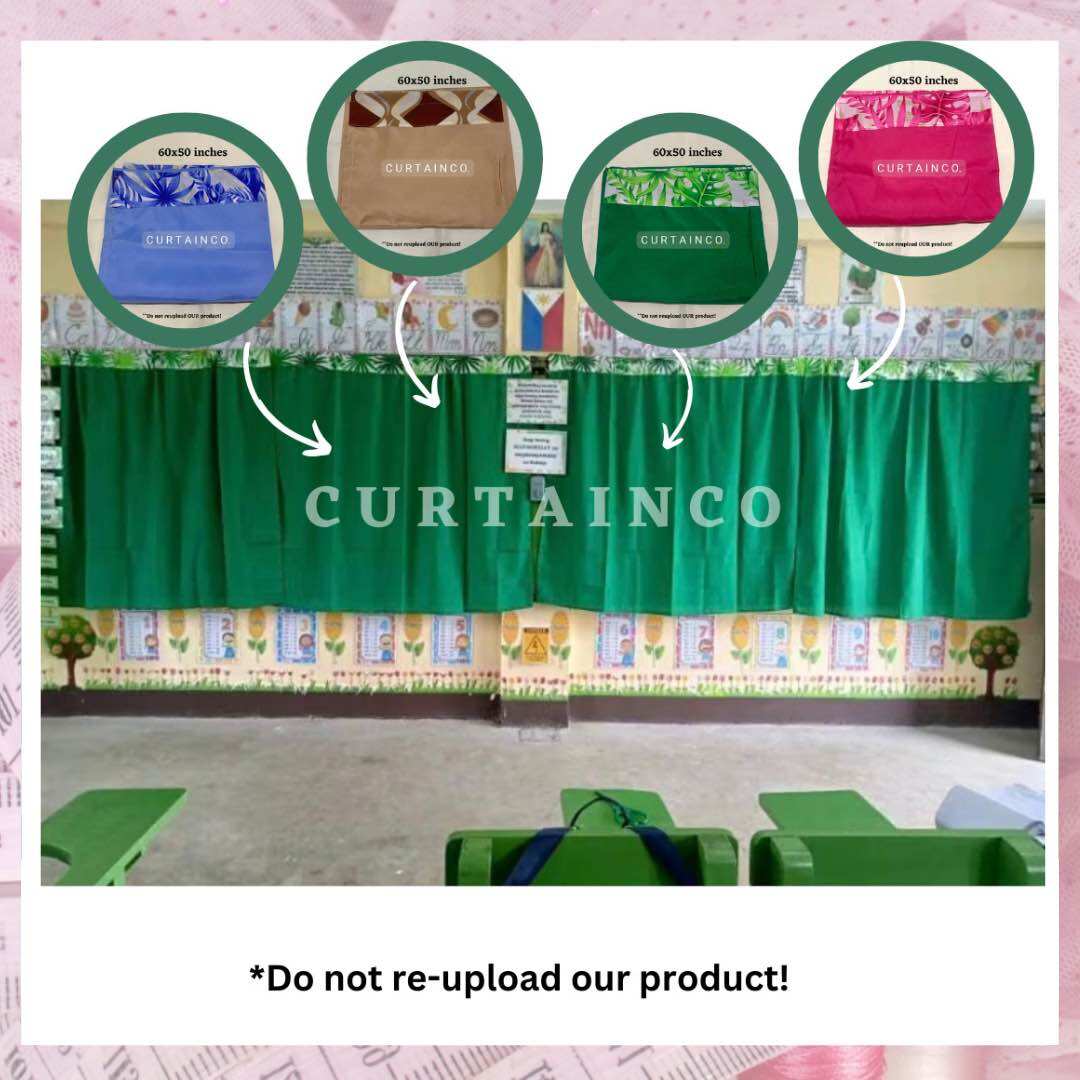 Curtain Co. | NEW ARRIVAL DESIGNS School Blackboard and Window Curtain ...