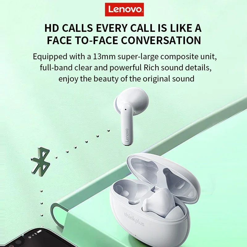 Original Lenovo thinkplus XT88 Earphone Wireless Bluetooth 5.3 Headset ...