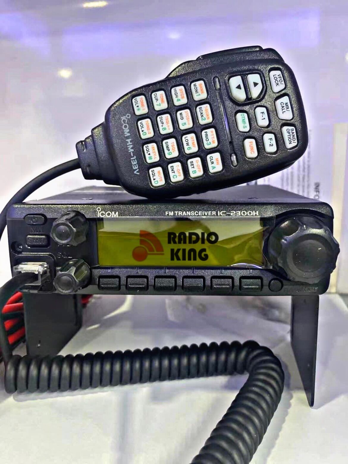 Genuine ICOM 2300H with HM-133V Keypad Microphone 65 Watts Output Power ...