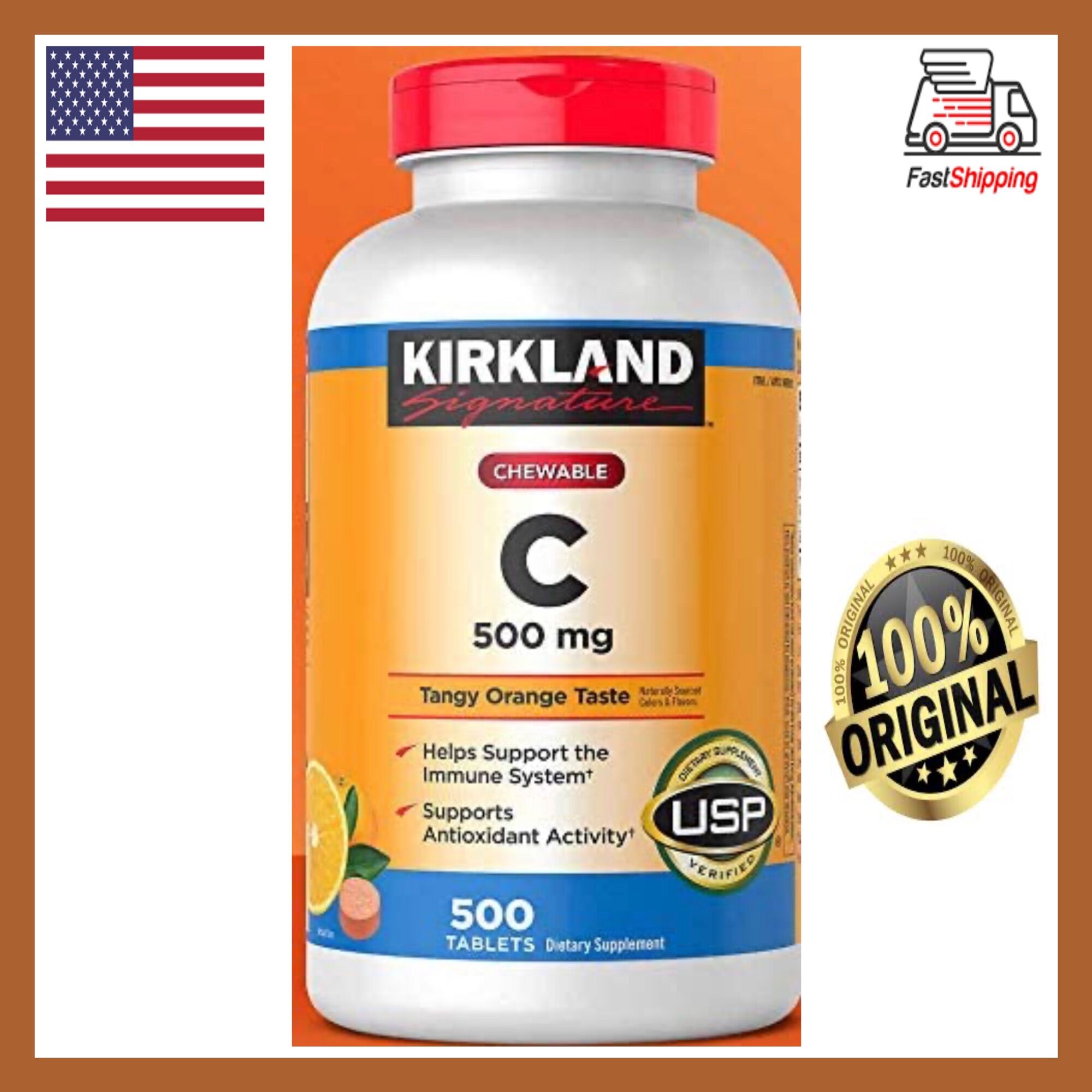 Kirkland Chewable Vitamin C 500mg (EXP: 09/2024) 500 Tablets | Lazada PH