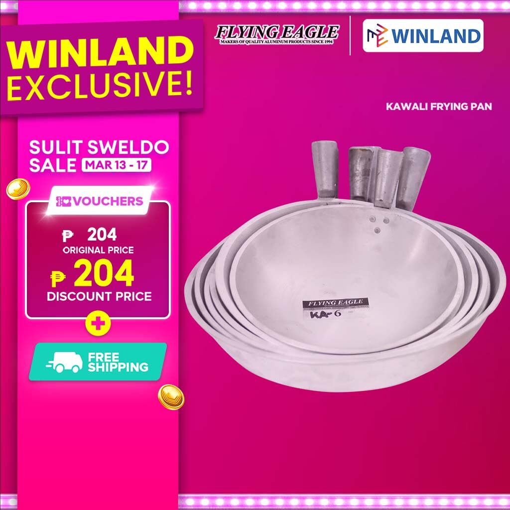 Flying Eagle by Winland Cookware Frying Pan Kawali Aluminum Handle ...
