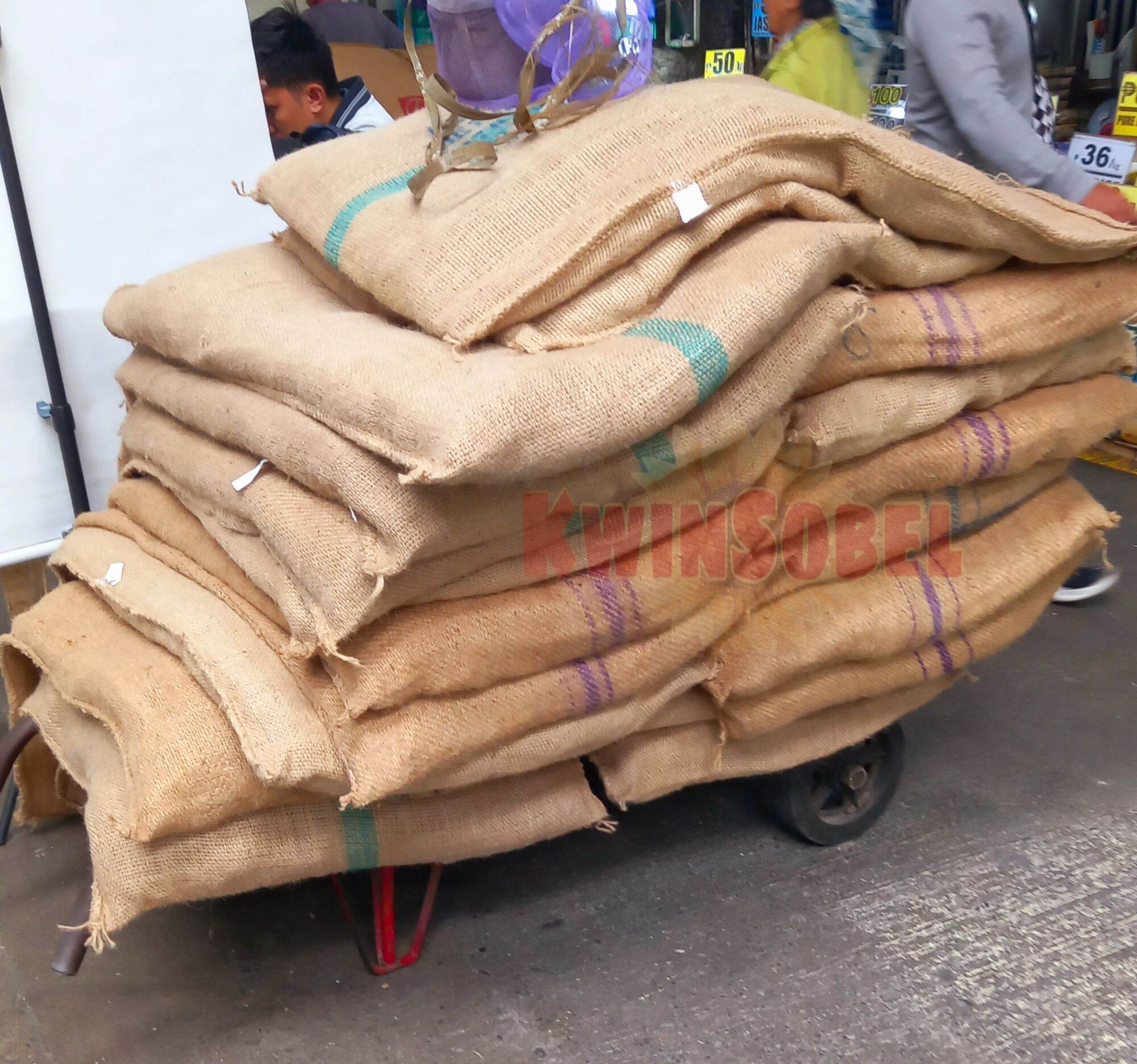 Burma Bag Sack Jute Sack Burlap Cloth Big Large 25" X 40" (preloved ...