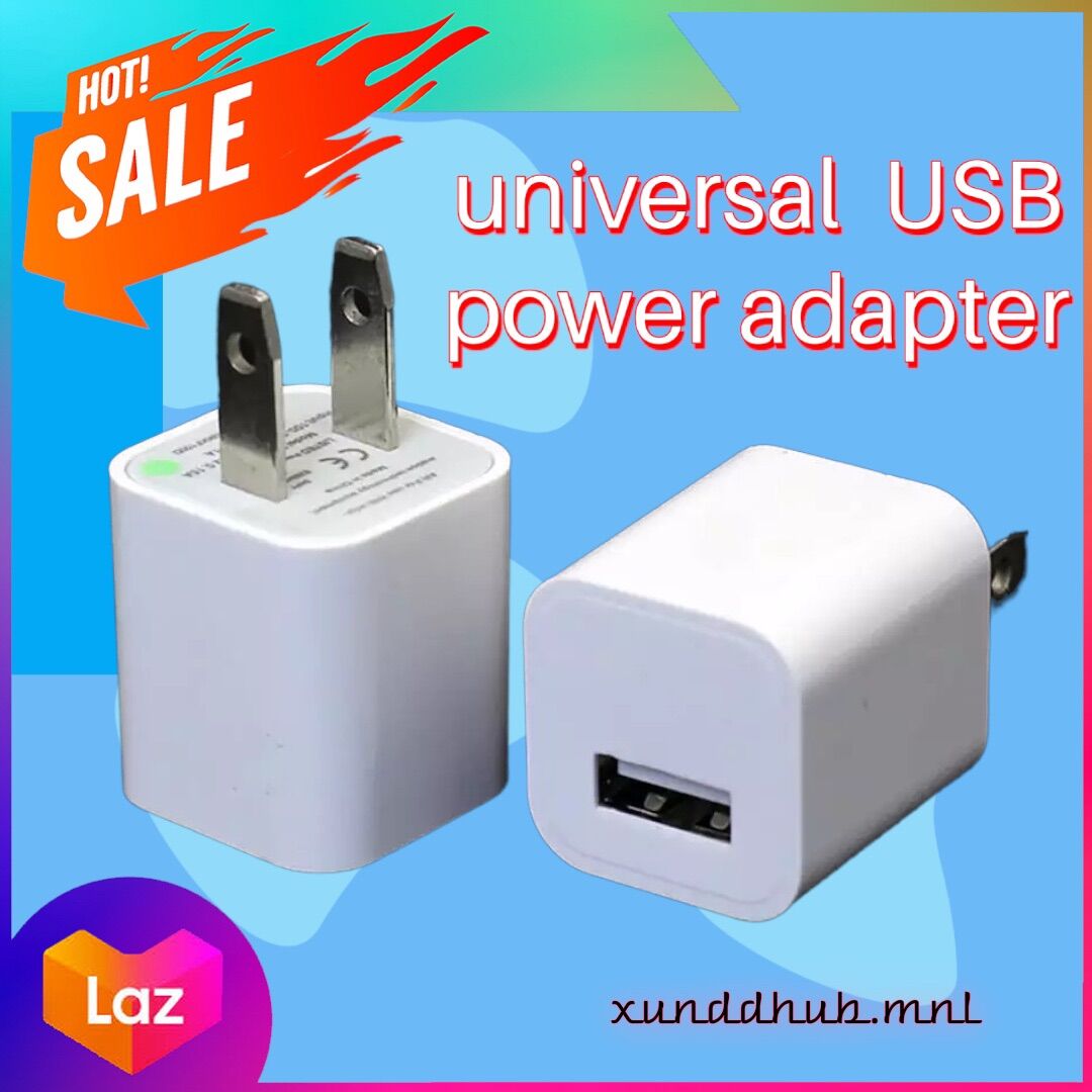 Universal USB Power Adapter Charger AC Plug 5V 1A | Lazada PH