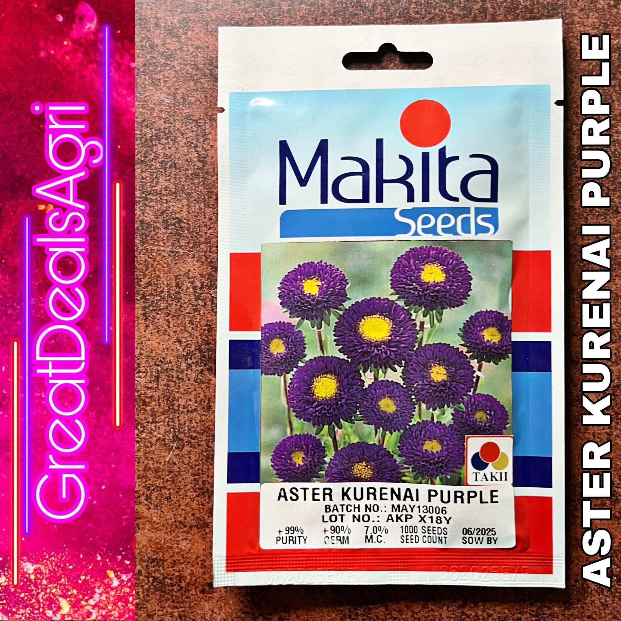 ASTER KURENAI PURPLE (1000 SEEDS) MAKITA SEEDS | Lazada PH