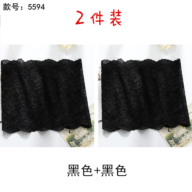 Lace Wrap-around Undershirt Inner Thin Strapless Tube Top Anti-exposure ...