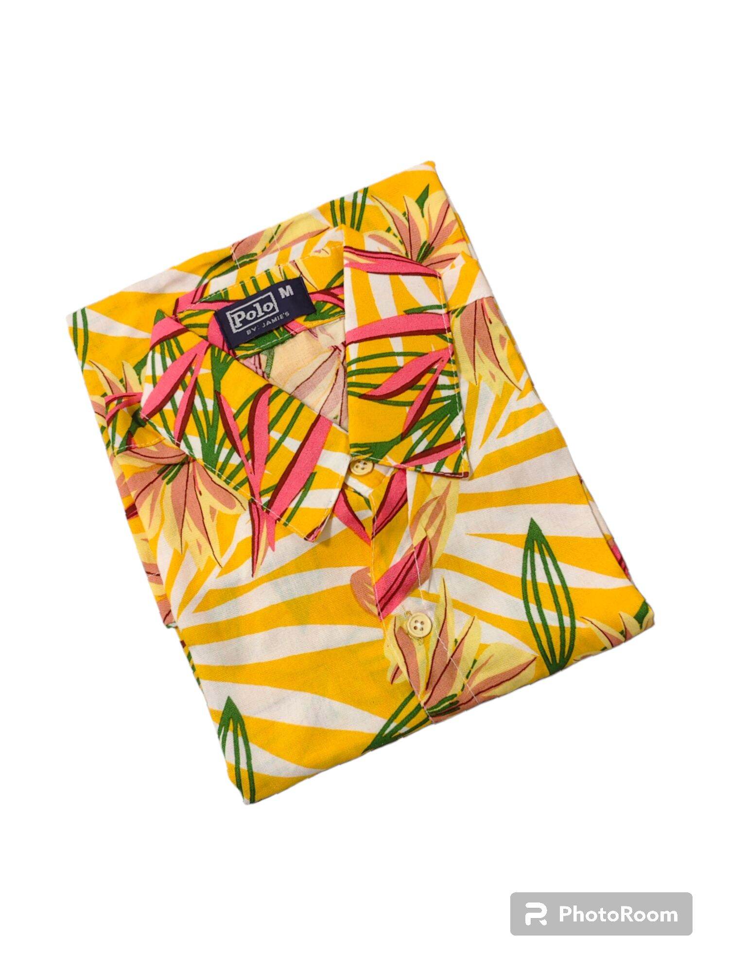 HAWAIIAN POLO / FLORAL YELLOW | Lazada PH