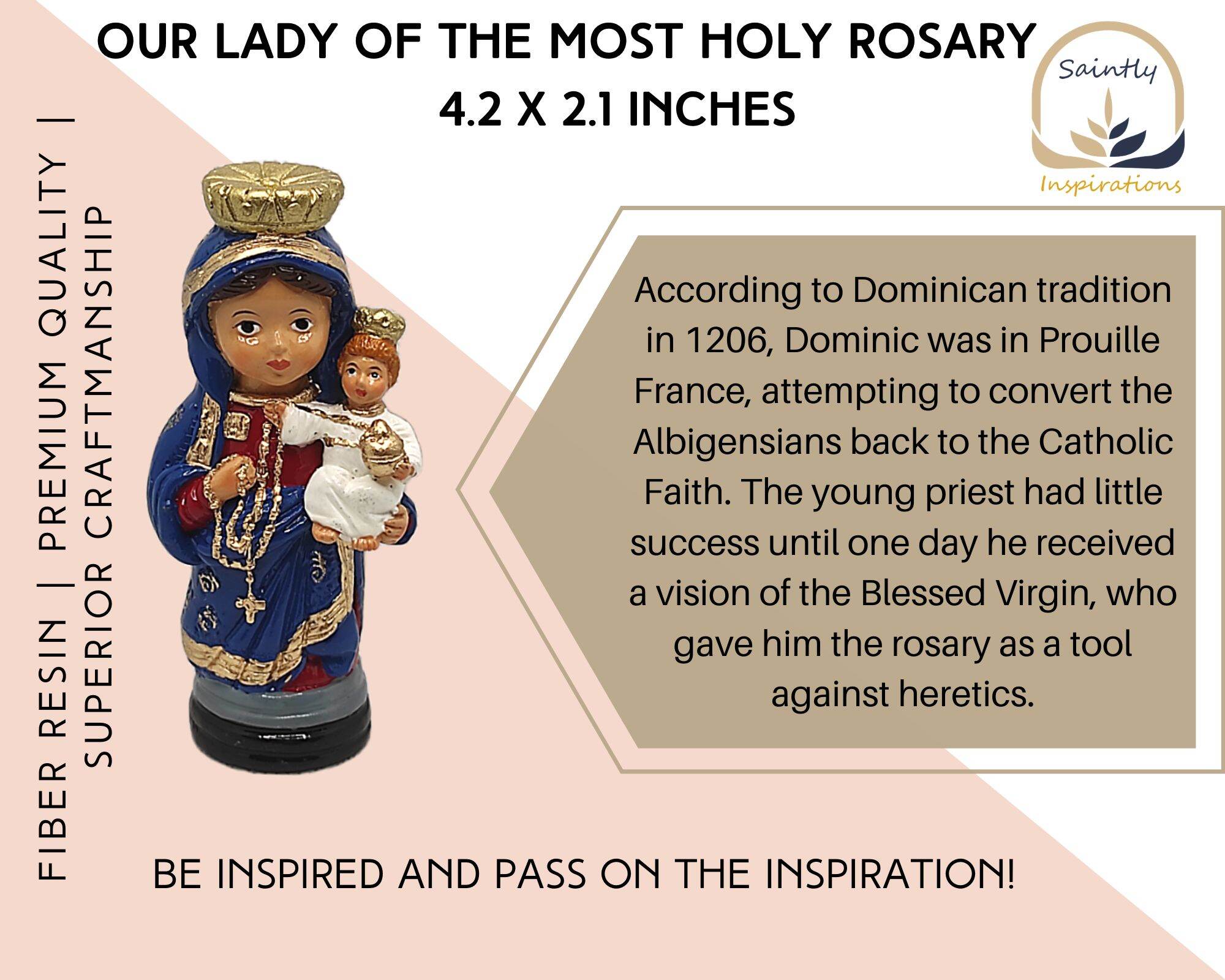 Our Lady of the Most Holy Rosary Chibi Saints by Saintly Inspirations ...