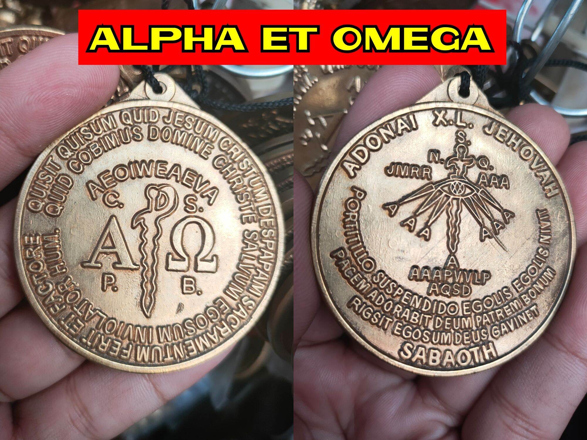 Alphà Omegá Engraved Medal | Lazada PH