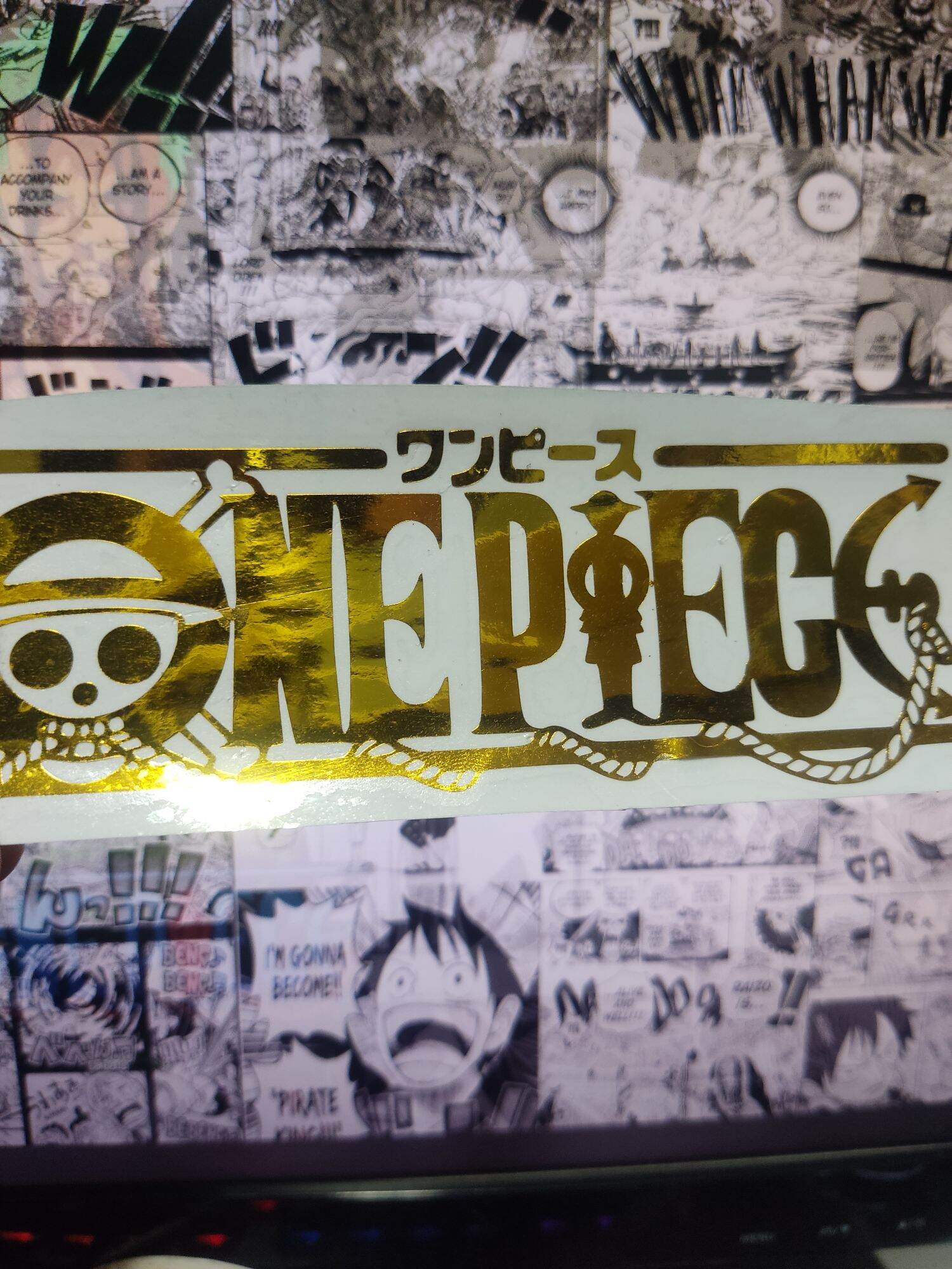 One Piece Logo - One Piece Vinyl Sticker CUTOUT (For Laptop, Motorcycle ...