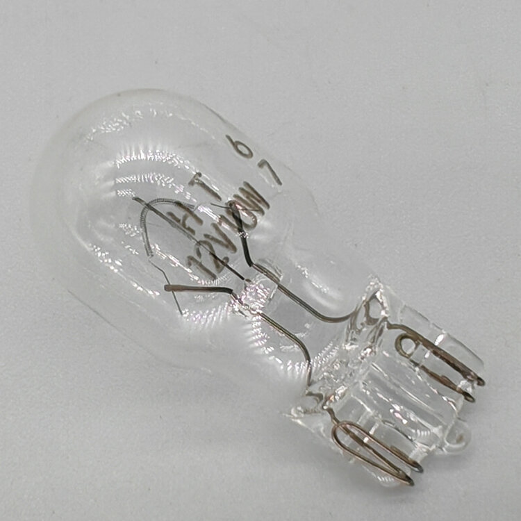 TOSHIBA 12V W10W E4 2C2 FSL T13 Car Rear Bending Flat Plug Bulb ...