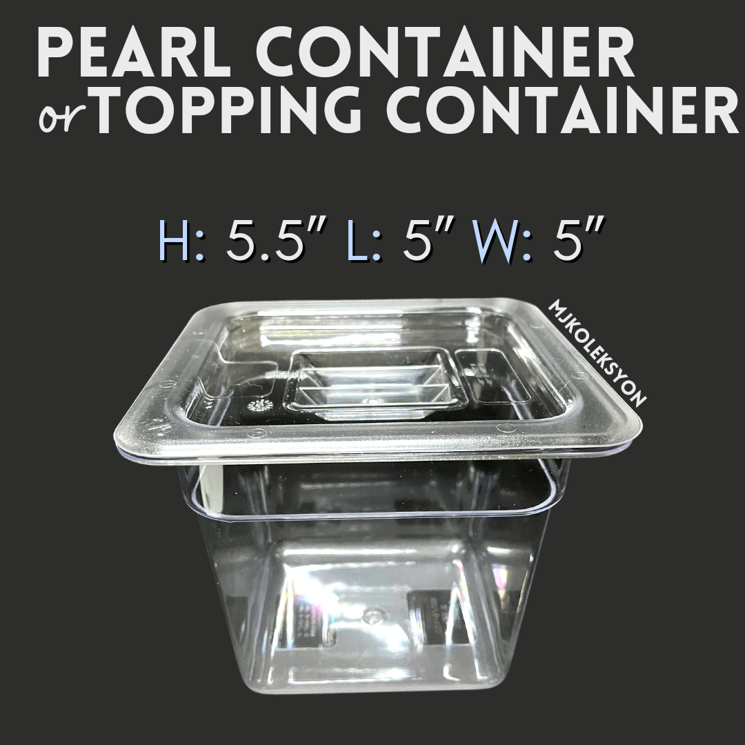 Tapioca Pearl Container Toppings Food Canister Acrylic Glass | Lazada PH