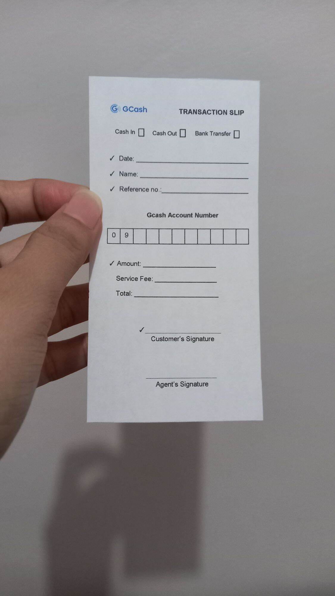 Gcash Form Cash In Cash Out Lazada PH Gcash Form Cash In Cash Out Lazada PH