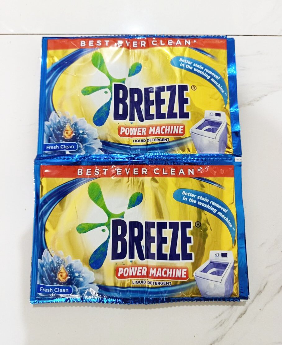 Breeze Power Machine liquid detergent Fresh clean 60g x 6sachets ...