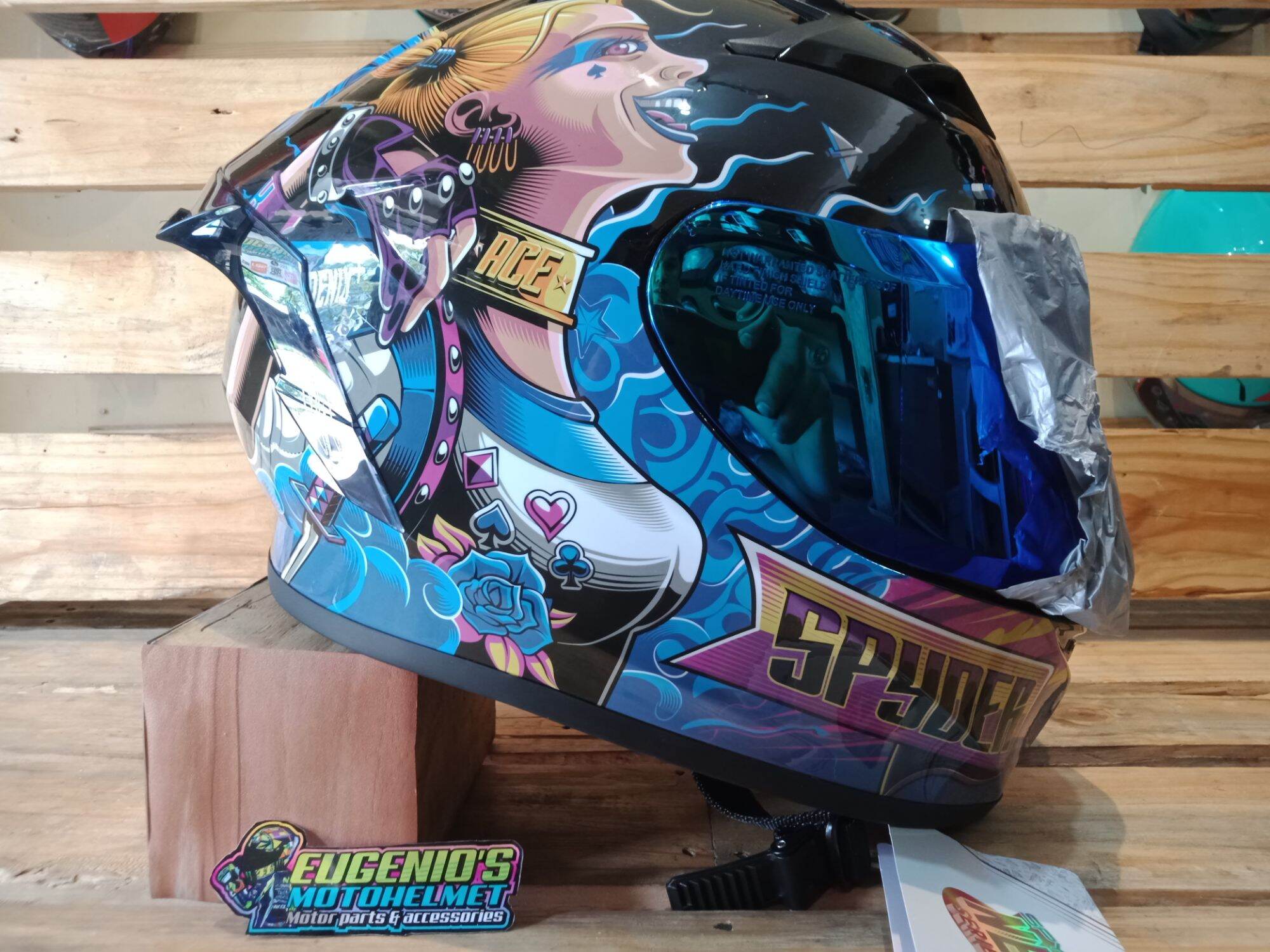 Phoenix Spyder Full Face Helmet Single Visor Harley Queen (inclusion ...