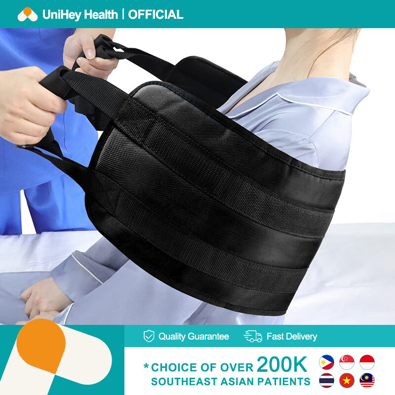 【UniHey】Patient Transfer Belt Elderly Mobility Lifter Sling Gait Belt ...